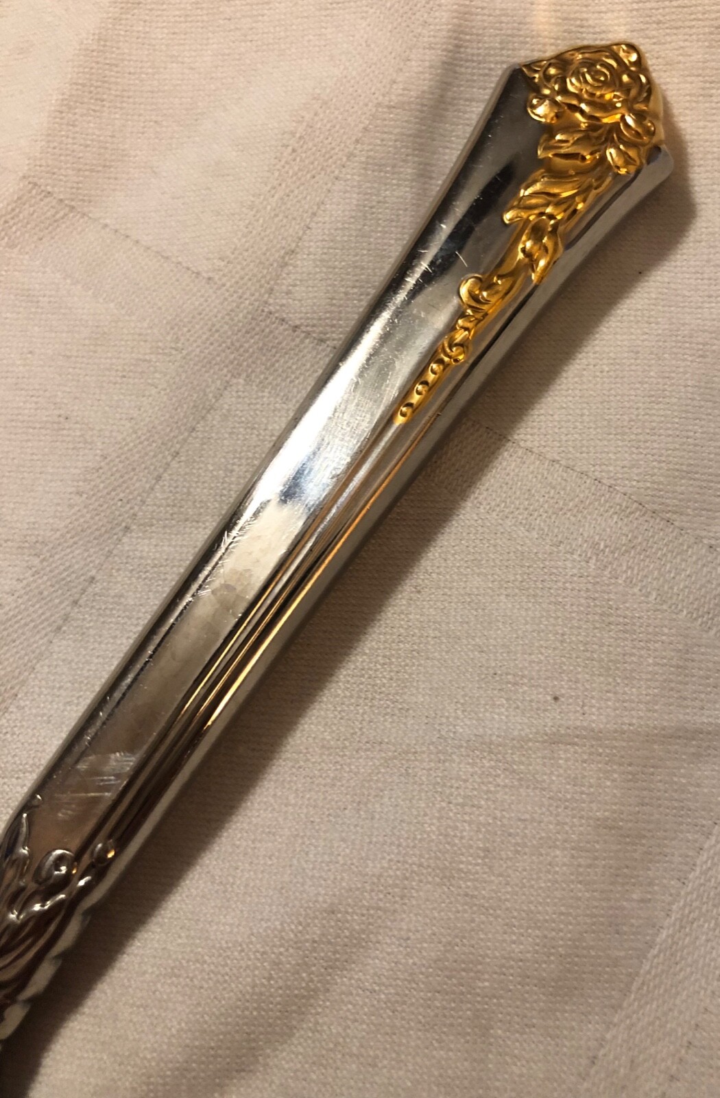 Oneida Golden Damask Rose Dinner Fork Stainless Steel Flatware 2 ...