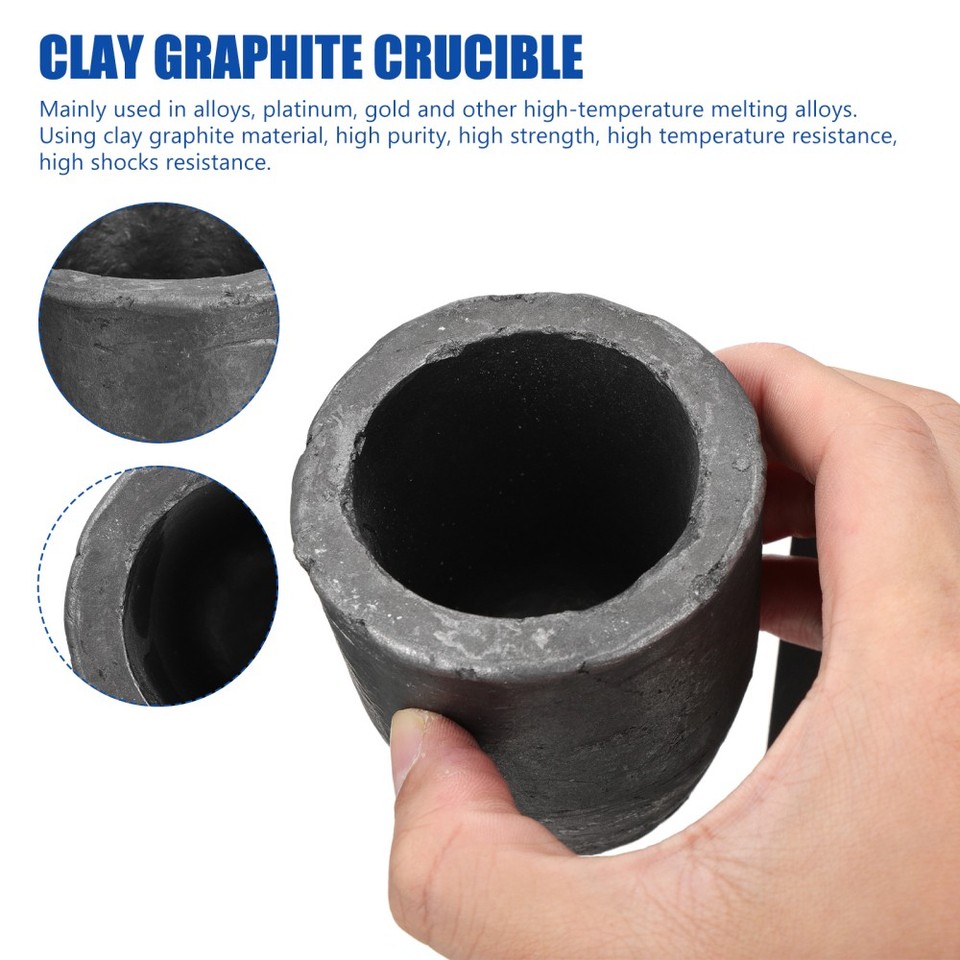Metal Crucible Melting Pot Smelting Ceramic Crucibles for Graphite ...
