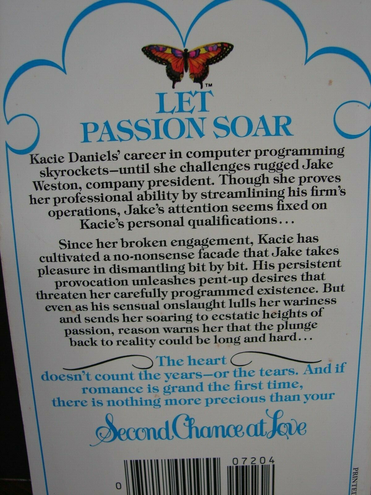 Second Chance At Love, # 116 Let Passion Soar, by Sherry Carr 1983 PB ...
