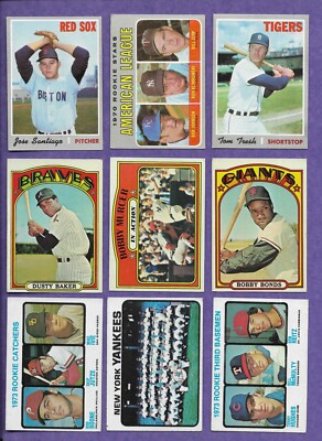 1970 1971 1972 1973 Topps Baseball Card High# Stars ROOKIES Pick Any ...