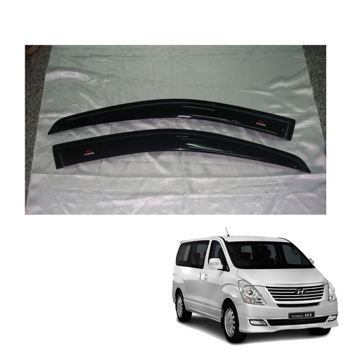 Wind Deflector Weather Visor Guard Black 2 Pc Fit Hyundai H-1 iLoad ...