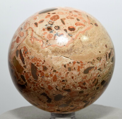 2.6" 415g Leopardite Jasper Sphere Polished Leopard Skin Crystal ...