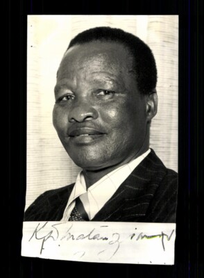 Kaiser Matanzima Staatspräsident Transkei Original Signiert # BC 199770 ...