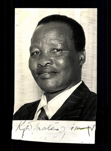 Kaiser Matanzima Staatspräsident Transkei Original Signiert # BC 199770 ...