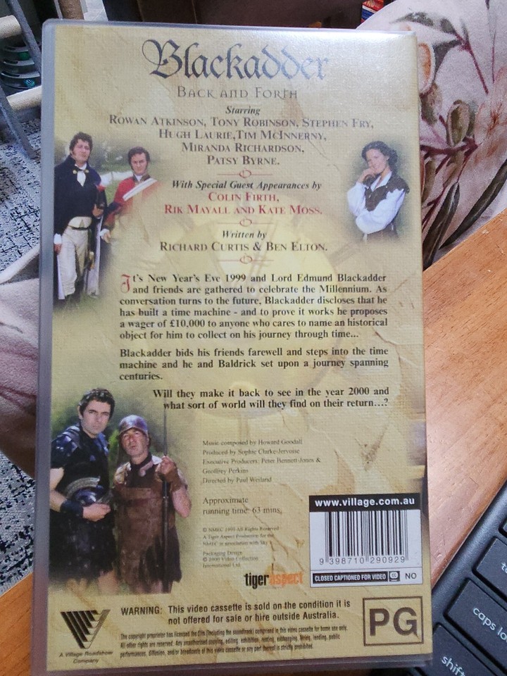 BLACKADDER BACK AND FORTH - VHS 1999 Comedy - Rowan Atkinson | eBay