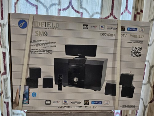 Midfield SM9 (2500W) 7.1 Surround Sound Home Theatre Speaker System NIB ...