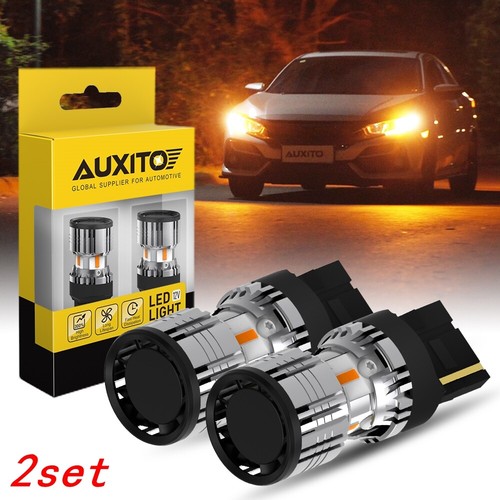 2set7440 Amber LED Turn Signal Bulbs Light 3000LM Bright Super Canbus ...