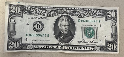 $20 Dollar Bill 1981 | eBay