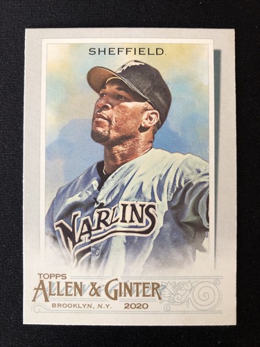 2020 Topps Allen & Ginter GARY SHEFFIELD Short-Print SP Card Marlins ...