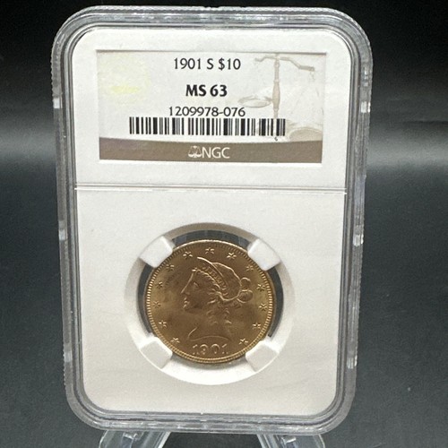 1901-S $10 Liberty Gold Eagle NGC MS63 High Grade Coin. | eBay