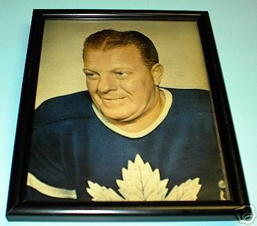 1948 MAPLE LEAFS TURK BRODA FRAMED COLOR CLOSEUP PRINT | eBay