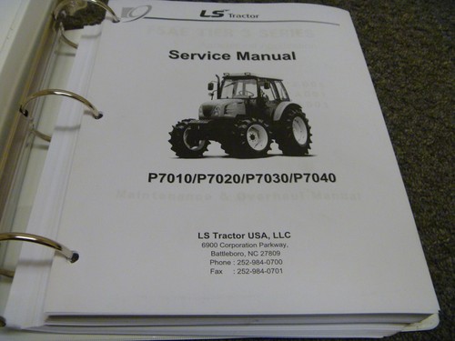 LS Tractor P7010 P7020 P7030 P7040 Utility Tractor Shop Service Repair ...
