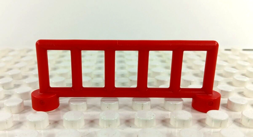 Lego Duplo Item Railed Fence (6 post) (1) red | eBay