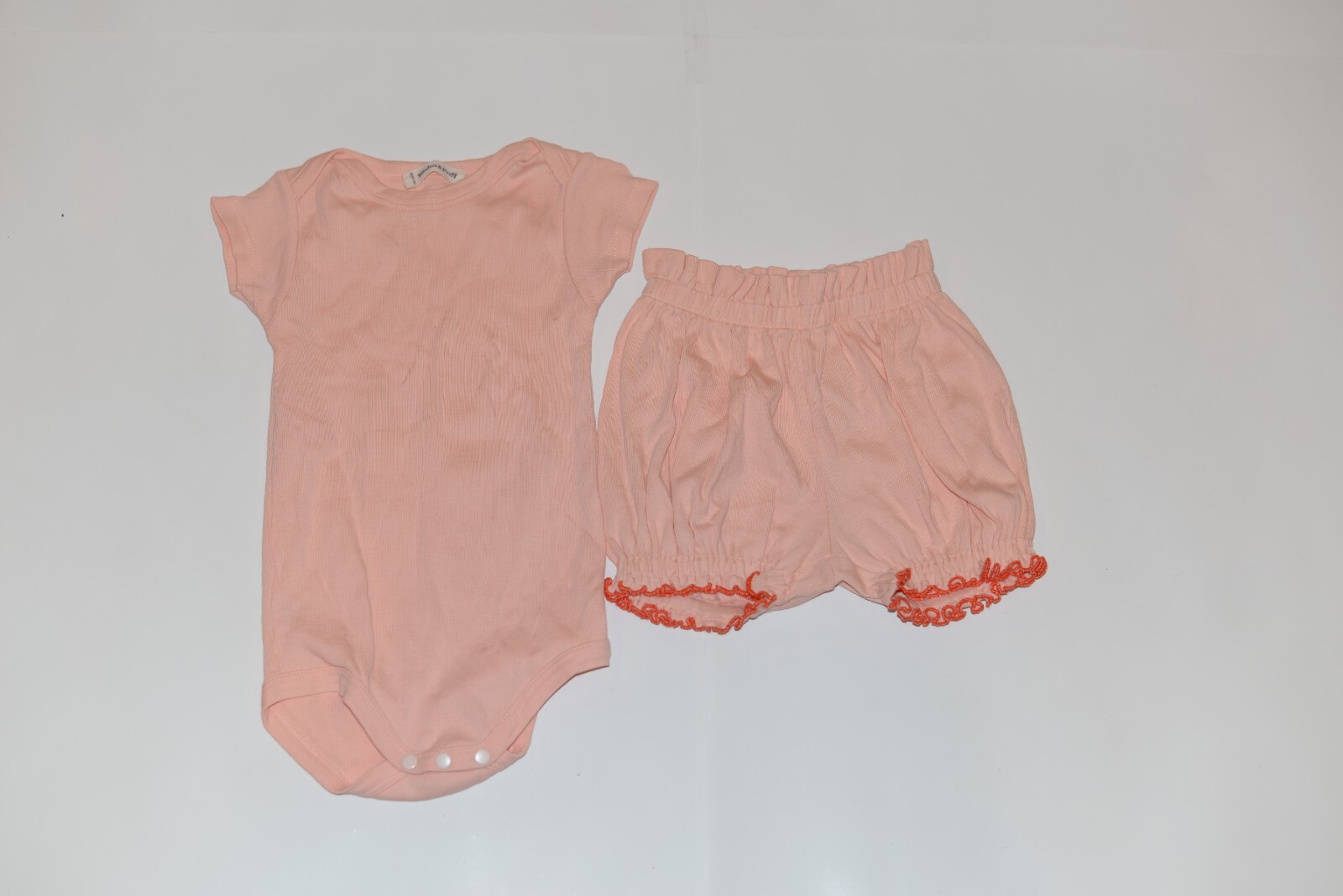 Misha & Puff Pink Baby Set One Piece With Bloomers 100% Cotton Size 18 ...