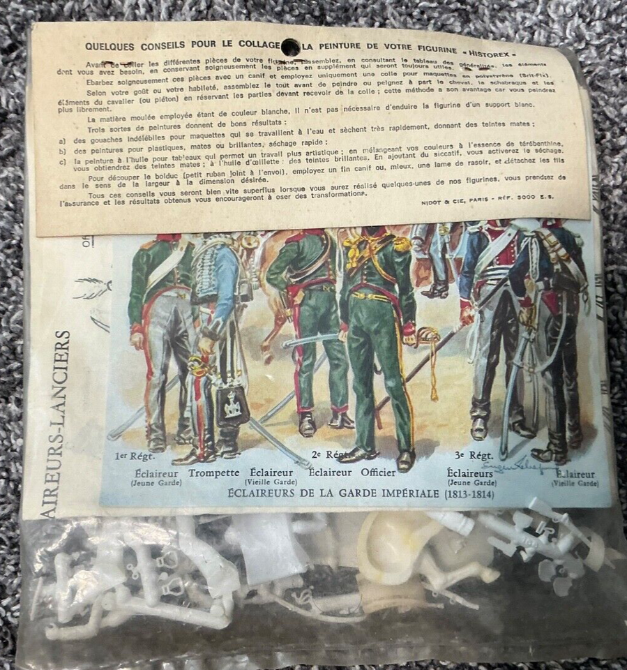 Historex 54mm French mounted 3rd Scout lancer figure kit | eBay