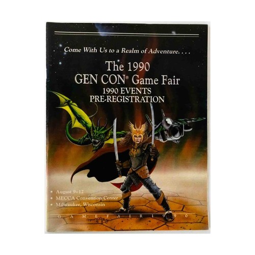 TSR Gen Con 1990 Gen Pre-Registration Program VG | eBay