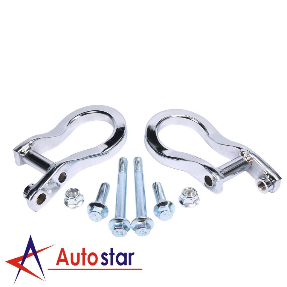 2X Chrome Front Tow Hooks For 19-22 Chevrolet Silverado 1500 Next Gen ...