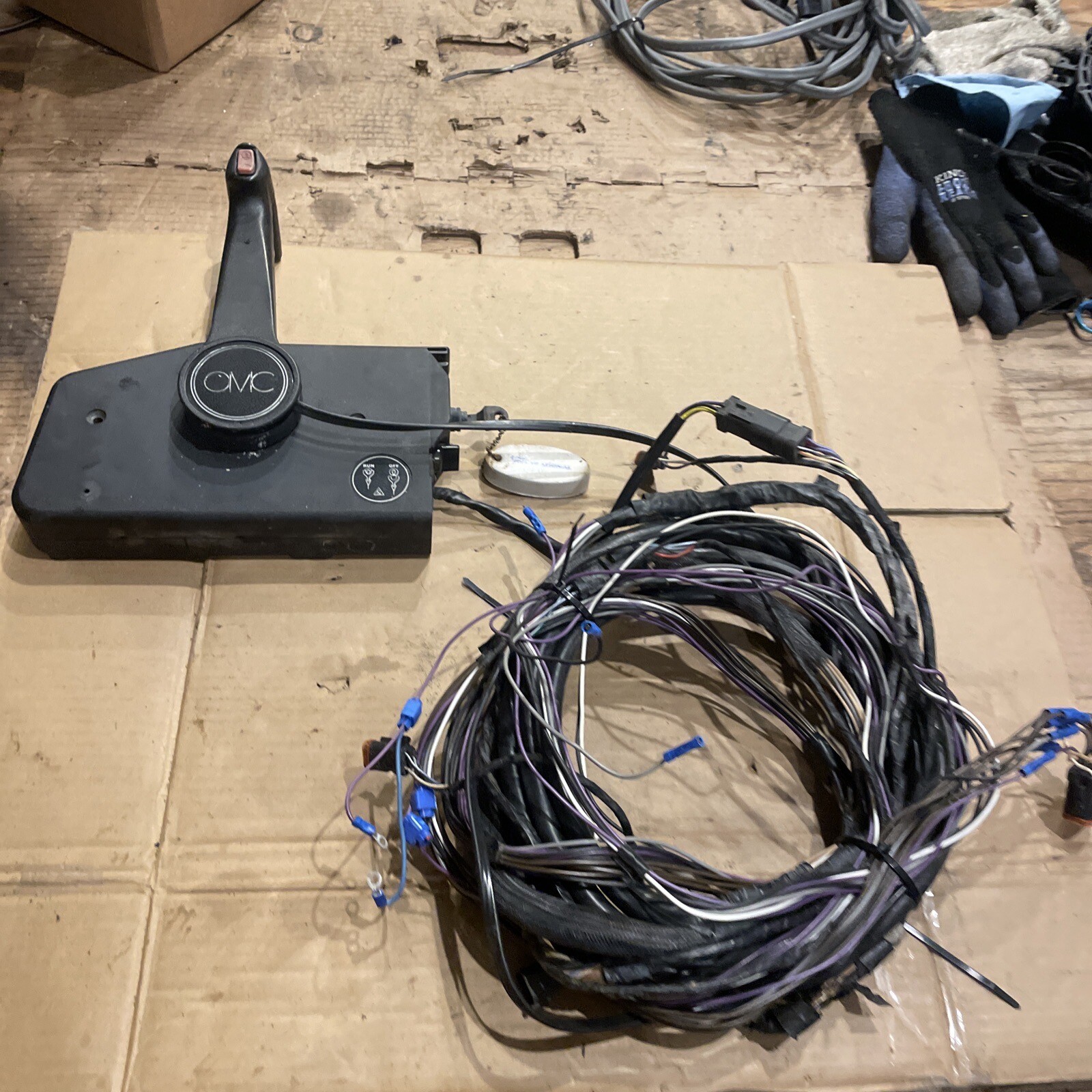 OMC Johnson Evinrude Side Mount Control Box Wire Wiring Harness | eBay
