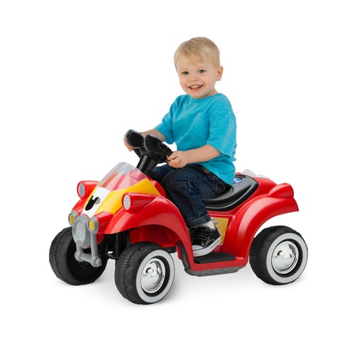 Buy Disney Mickey Mouse Hot Rod Toddler Ride-On Toy by Kid Trax Red ...