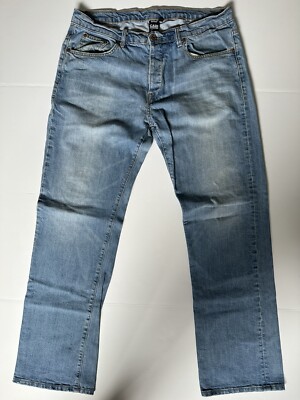 Active Cash Jeans Light Blue - Size 36 X 32 Straight Cotton 5 Pockets ...