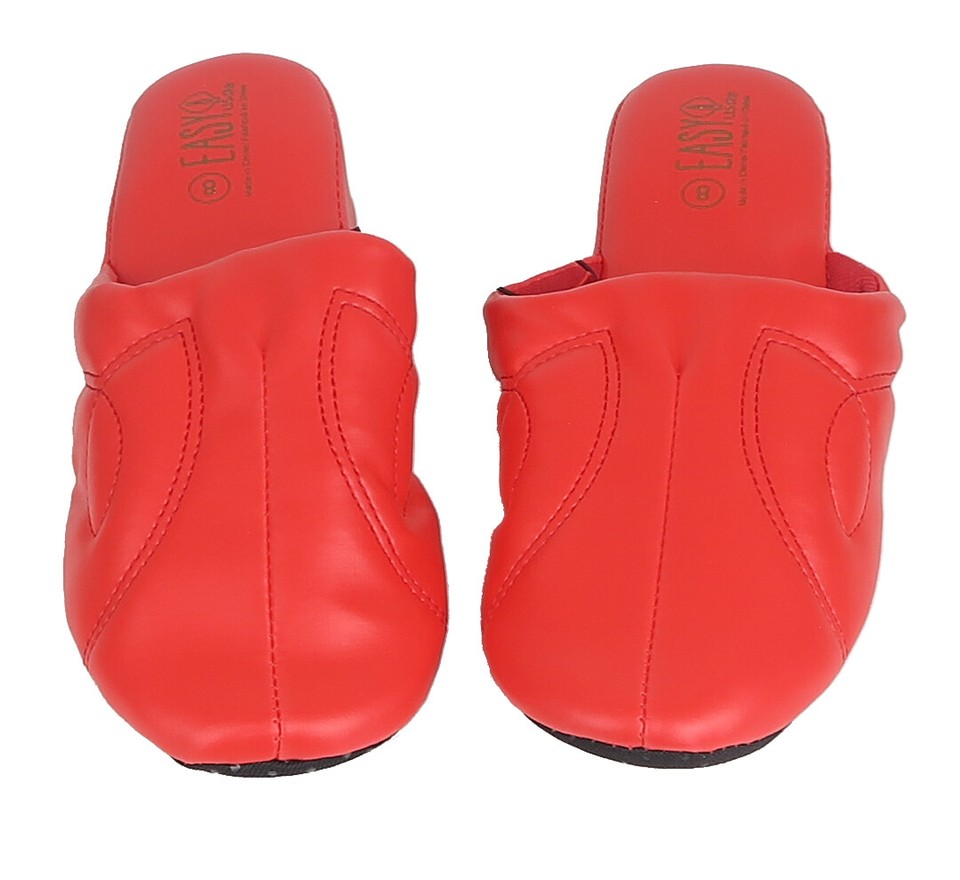 Pair of Women's Soft Vinyl House Slippers Sizes 6-11 New | eBay