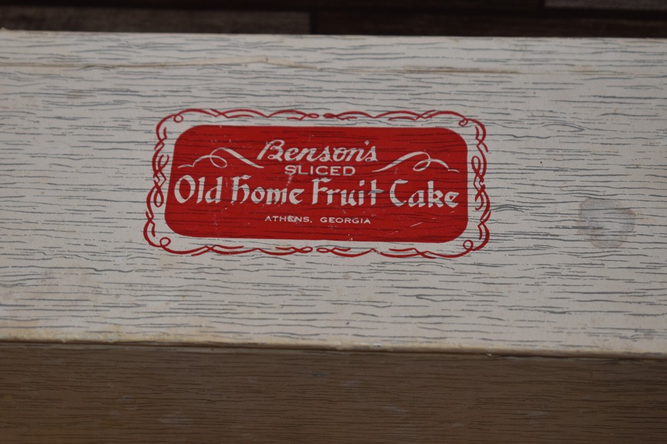 Vintage Benson's Sliced Old Home Fruit Cake 3 Lb Box Athens Georgia | eBay