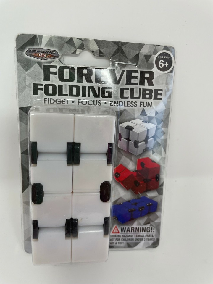Fidget Forever Folding Cube Toy Stress Relief Anxiety ADHD Assorted ...
