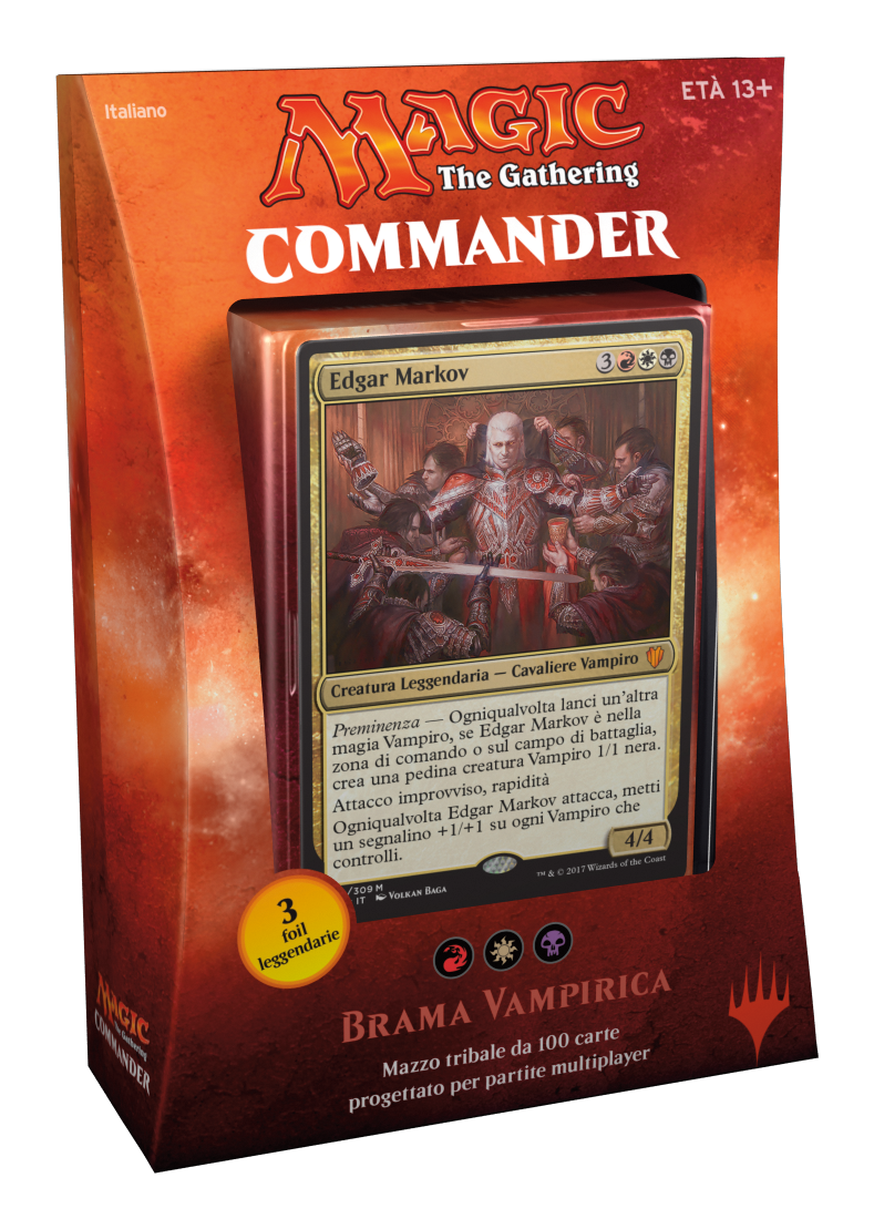 ITALIAN Magic MTG 2017 Commander C17 Vampiric Bloodlust Deck The ...