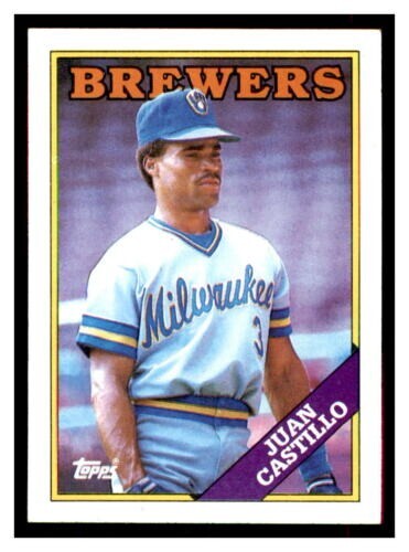 1988 #362 Juan CASTILLO Shortstop & 2nd Base Milwaukee Brewers FREE ...