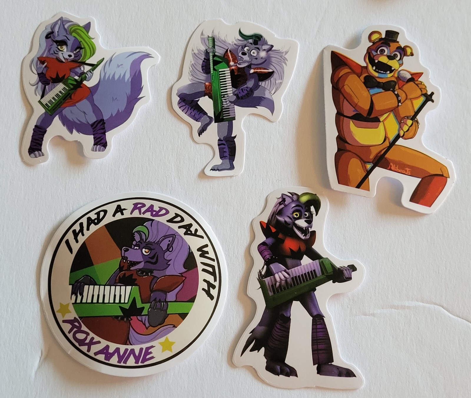 #2 (Lot Of 5) Assorted Five Nights At Freddy's FNAF 3" Waterproof ...