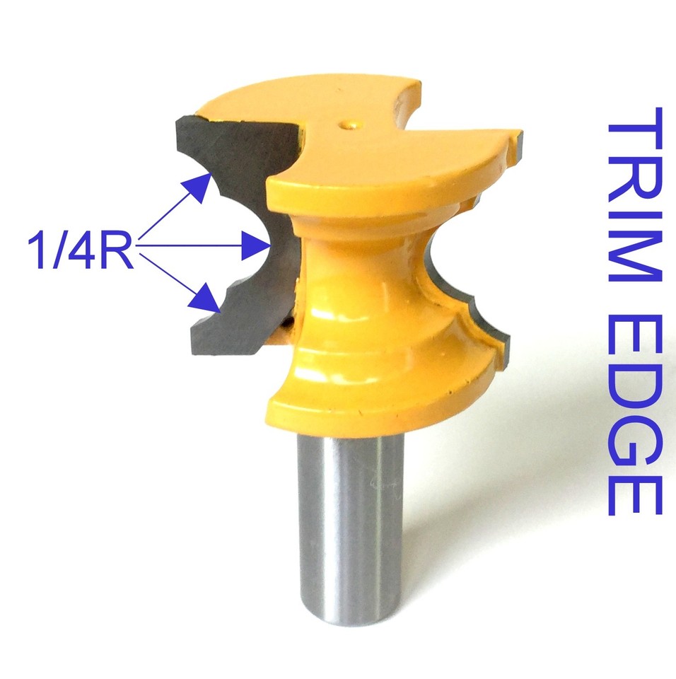 1 pc 1/2 SH Triple Bullnose Provincial Trim Edge Molding Router Bit sct ...