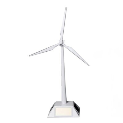 Desktop Model-Solar Powered Windmills/Wind Turbine&ABS Plastics White ...