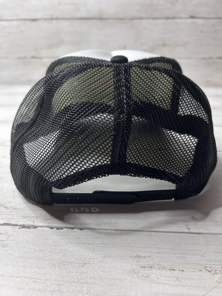 Otto Collection Retro Mesh Trucker Snapback Hat Black and White ...