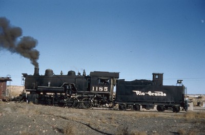 A054 35mm Slide Dup Denver Rio Grande Western Railroad Loco #1185 | eBay