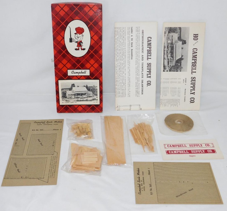 Vintage Campbell #363 HO scale Campbell Supply Complete HO scale Kit ...