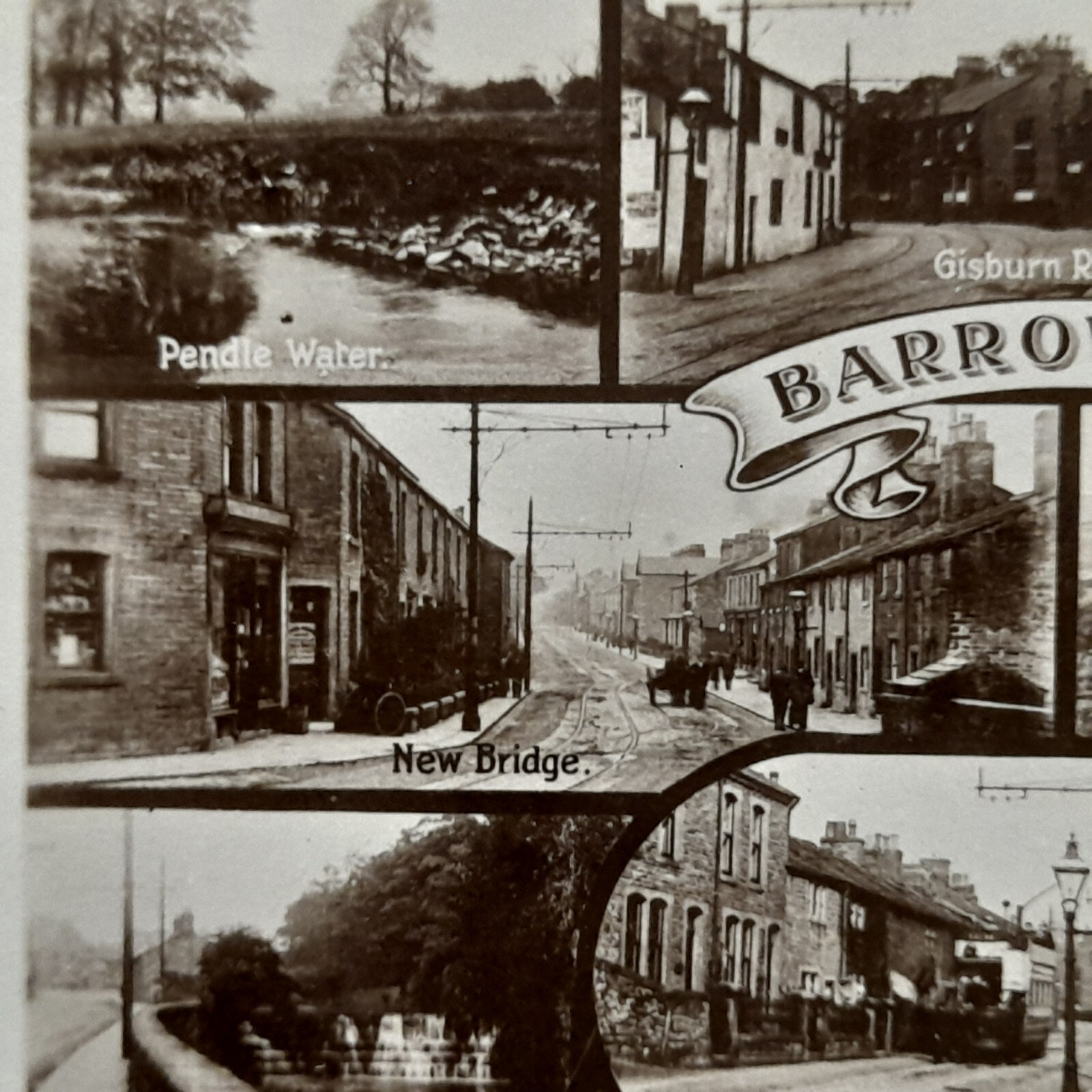 Vintage Antique Barrowford Postcard Rare 1916 Half Penny Stamp 107 ...