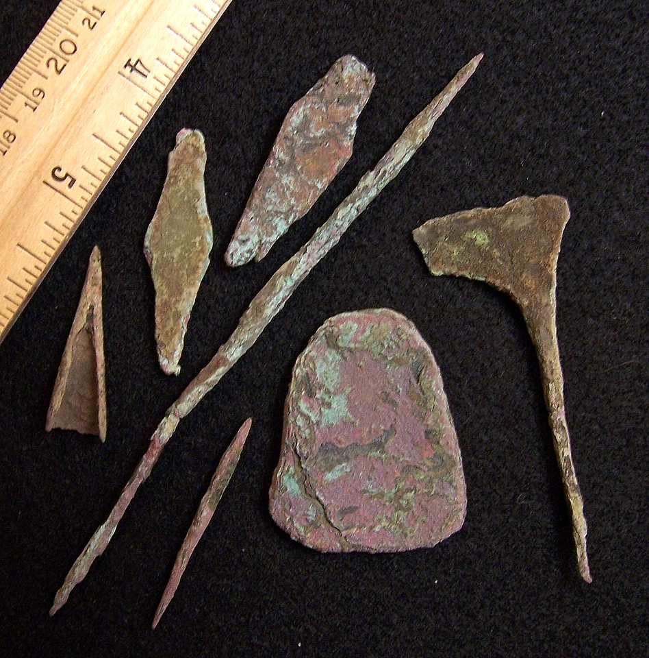 7 AUTHENTIC OLD COPPER CULTURE ARTIFACTS FROM VILAS CO., WISCONSIN | eBay