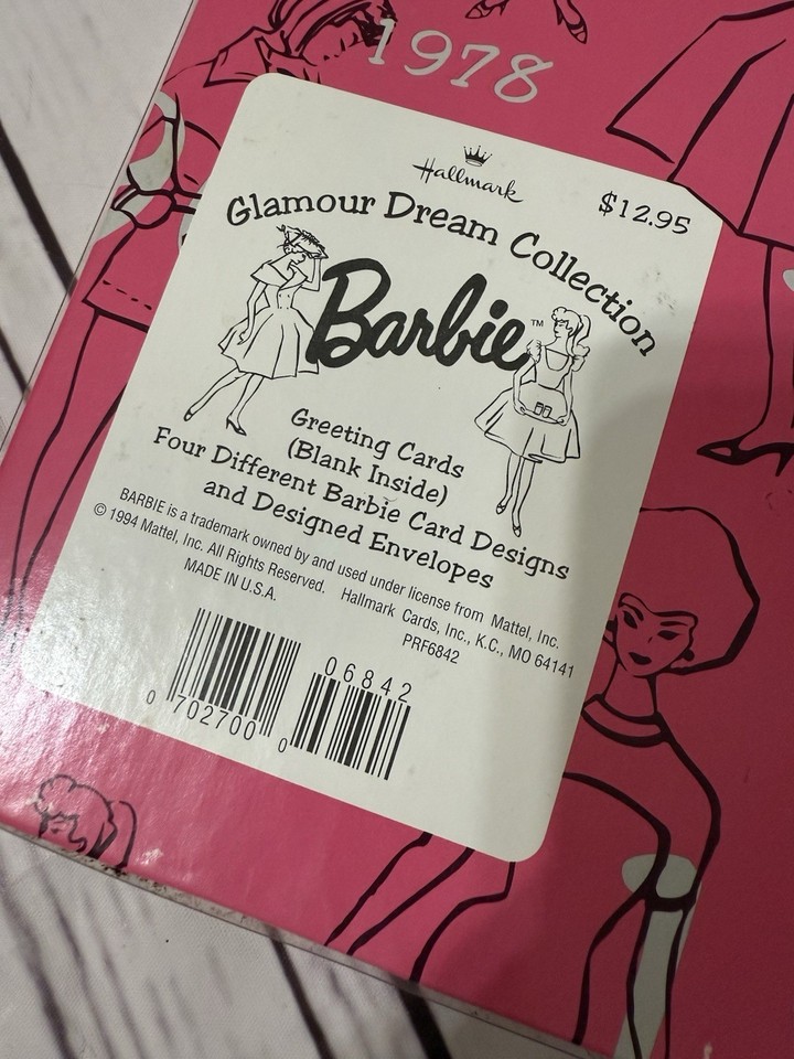Box Set w 4 Barbie Die-cuts -Glamour Dream Collection Greeting Cards ...