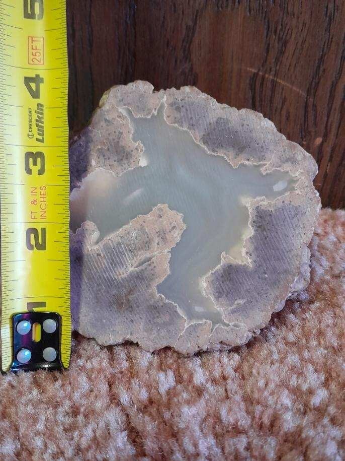 1.6 pound geode from the Vale OR, formation. one half. beautiful piece ...