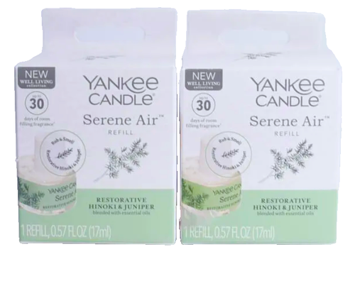 Yankee Candle Serene Air Refill Restorative Hinoki & Juniper Room ...