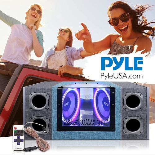 Pyle 10" Dual Series Vented Subwoofer Enclosure-High Powered Sub Woofer ...