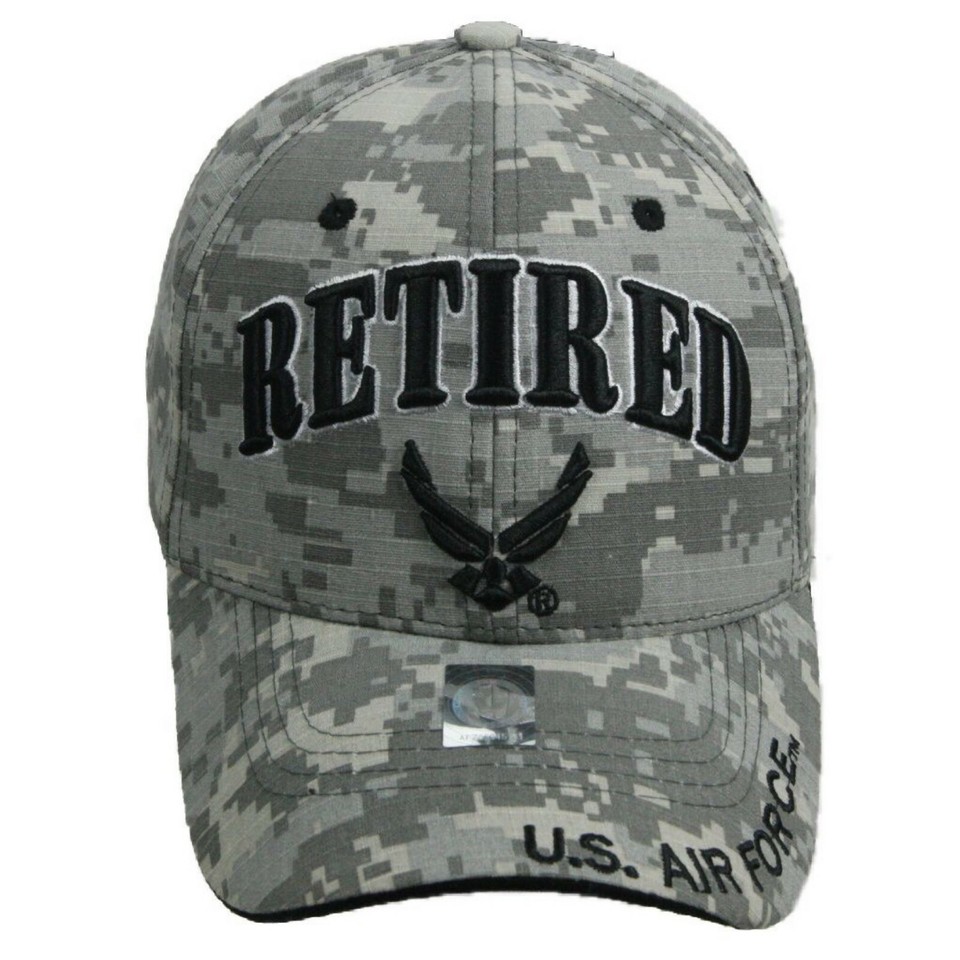 US Air Force Baseball Cap USAF Veteran Retired Camouflage Official ...