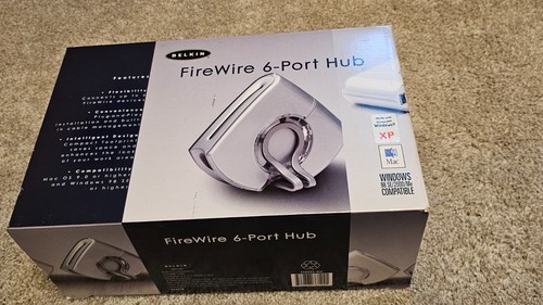 BELKIN FireWire 6 port hub F5U526-SLV 722868381441 | eBay