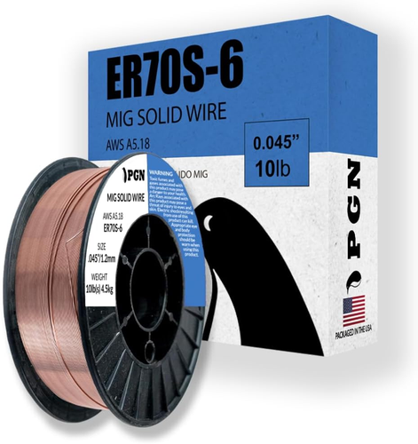 PGN Solid MIG Welding Wire - ER70S-6 .045 Inch - 10 Pound Spool - Mild ...