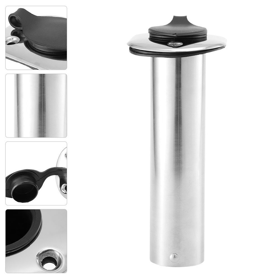 Fishing Rod Holder Stainless Steel Flush Mount 90 Degree Boat Pole ...
