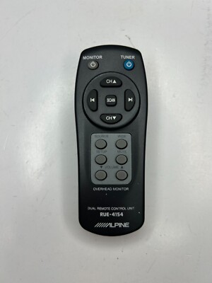 Alpine RUE-4154 Overhead Monitor / TV Tuner Remote Control, OEM for ...