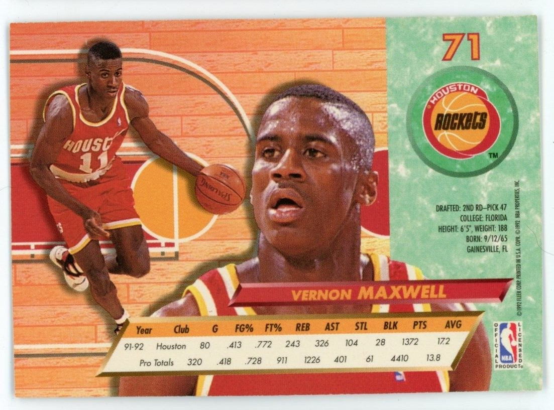 1992-93 Fleer Ultra - #71 Vernon Maxwell for sale online | eBay