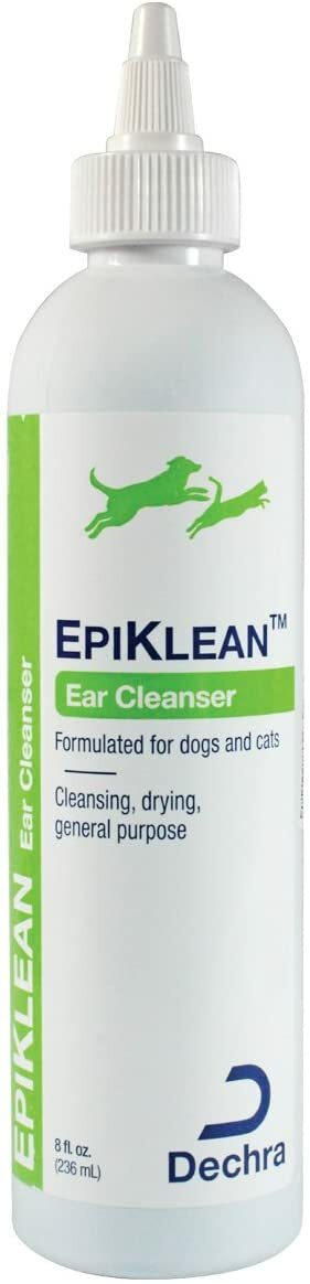 Dechra EPIKLEAN DOG & CAT Ear Cleanser 8 fl.oz / 236 ml Drying Remove ...