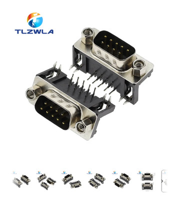 10PCS DB9 Female Male PCB Mount D-Sub 9Pin PCB Connector RS232 ...