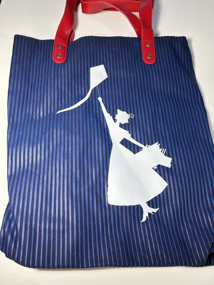 Disney ‘Mary Poppins Returns’ Tote Bag Blue + Red - Excellent Condition ...